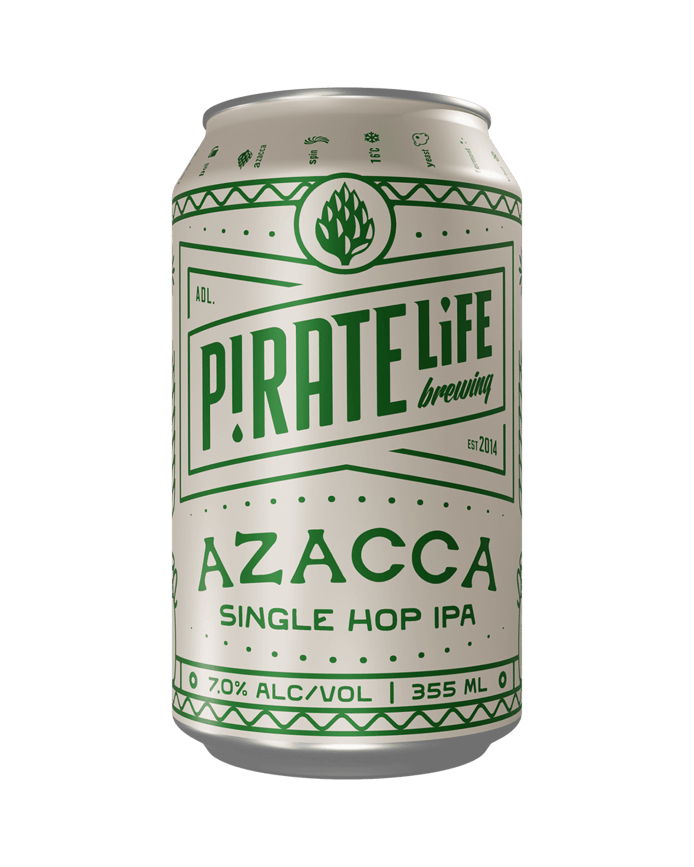 Buy Pirate Life Brewing Azacca Single Hop Ipa Cans 355ml Online @Lowest ...