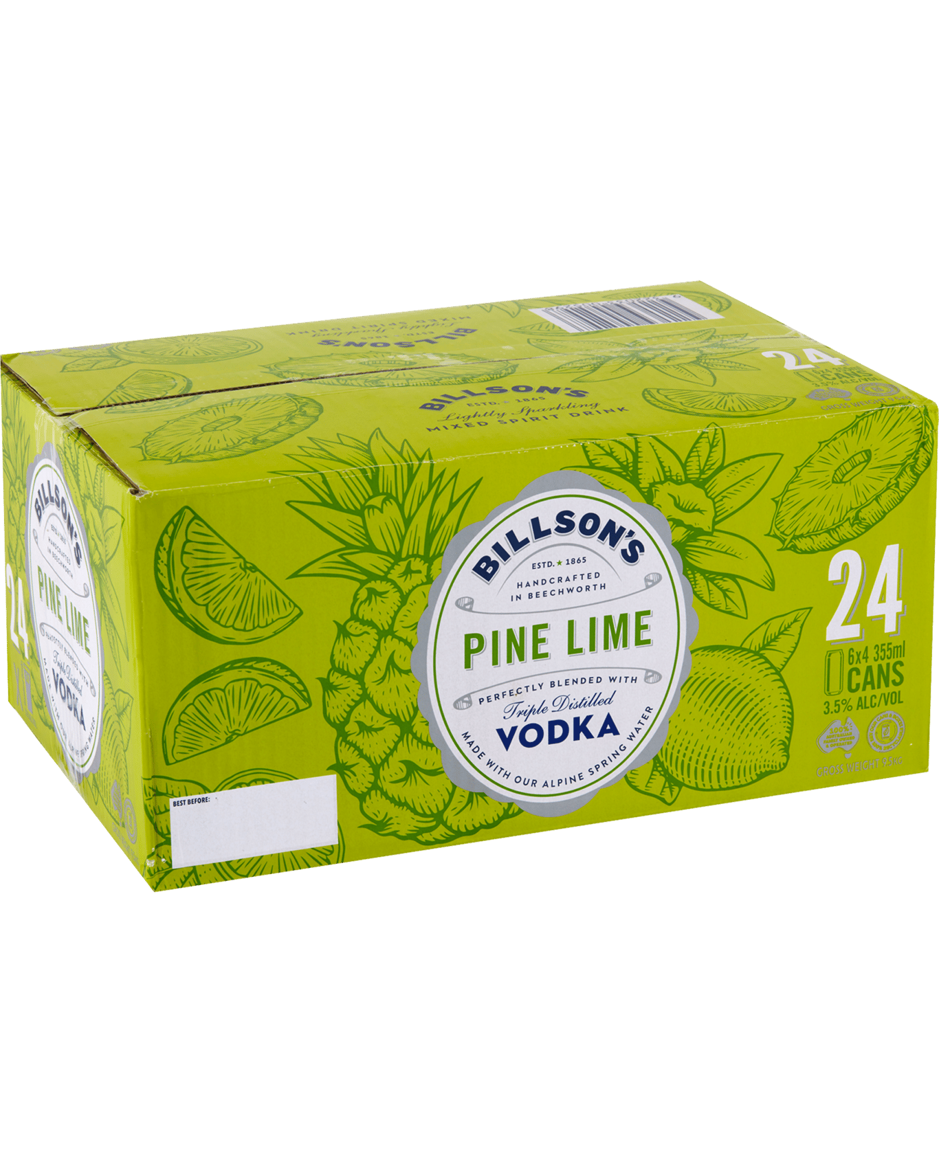 Buy Billson's Vodka & Pine Lime Cans 355ml Online @Lowest Price