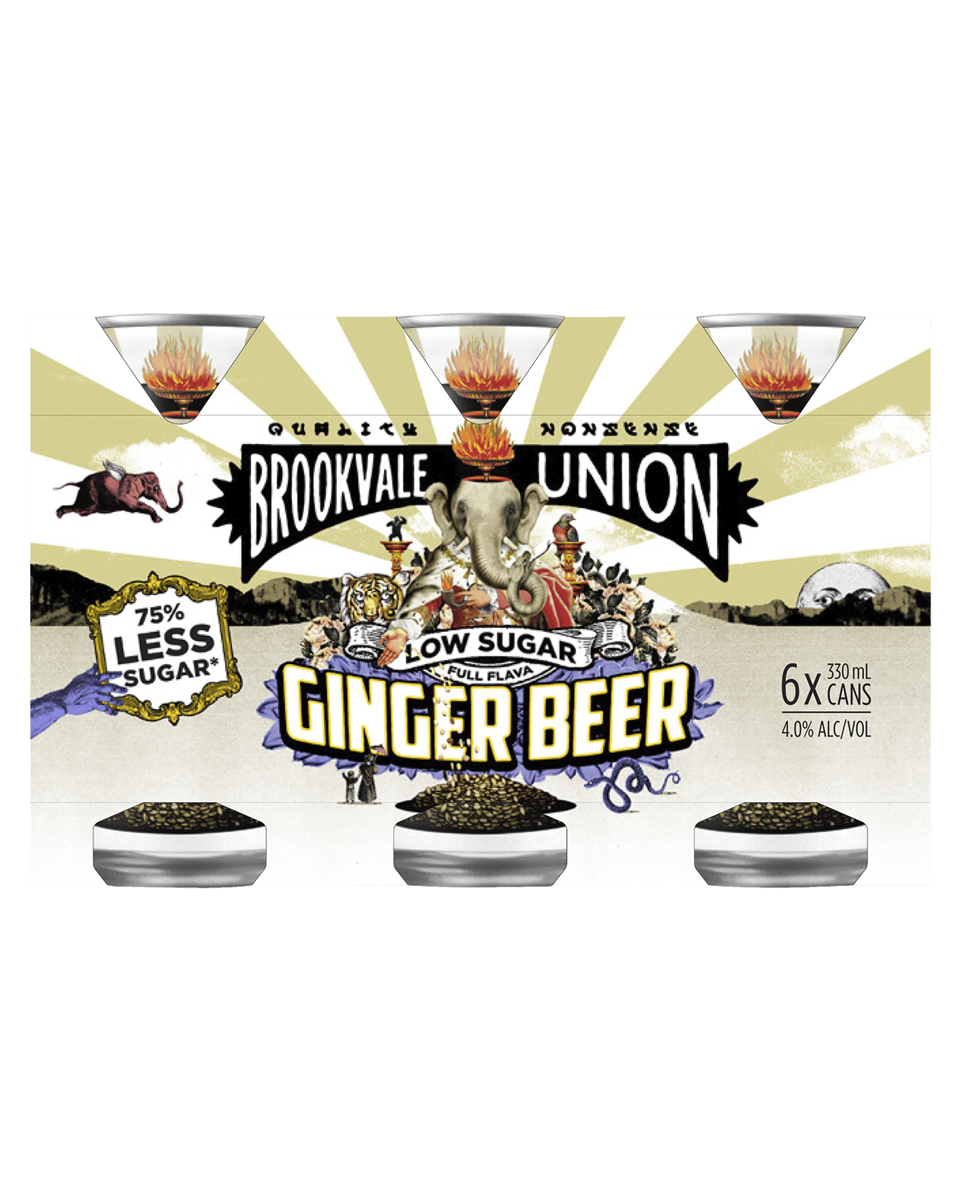 Buy Brookvale Union Ginger Beer Low Sugar Cans 330ml Online @Lowest Price