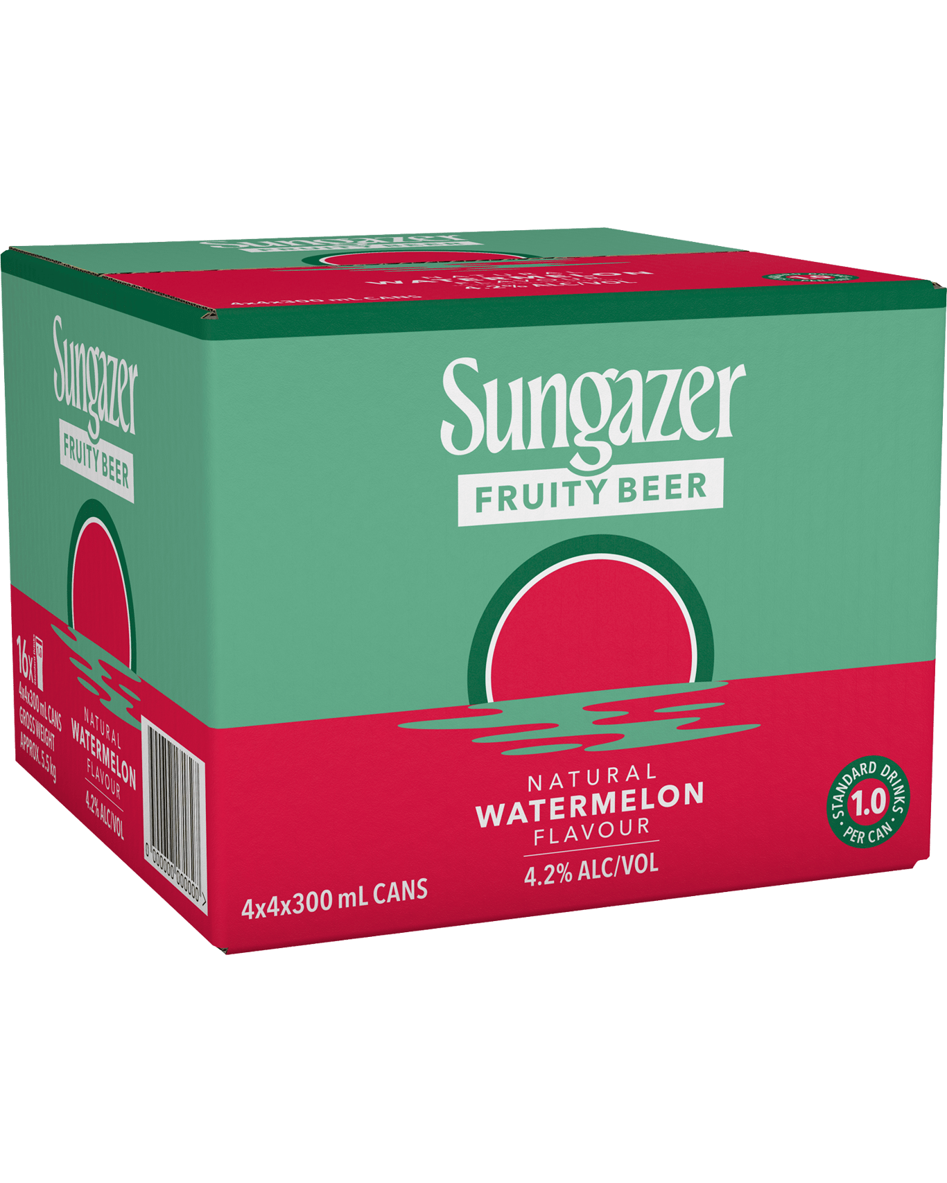 Buy Sungazer Fruity Beer Watermelon Can 300ml Online @Lowest Price