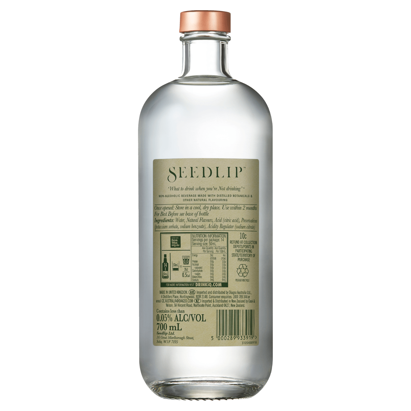 Buy Seedlip Grove 42 Non-alcoholic Spirit 700ml Online @Lowest Price
