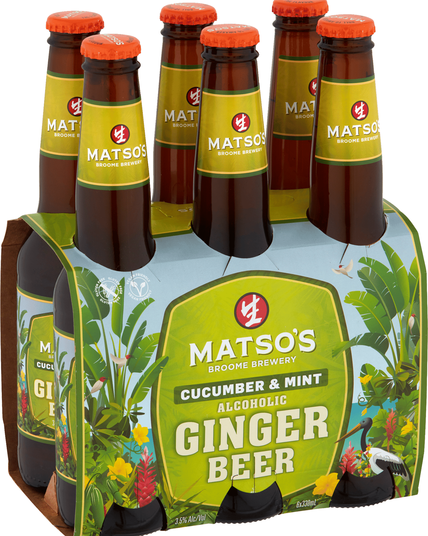 Buy Matsos Ginger Beer Cucumber And Mint Bottles 330ml Online Low Prices From Dan Murphys