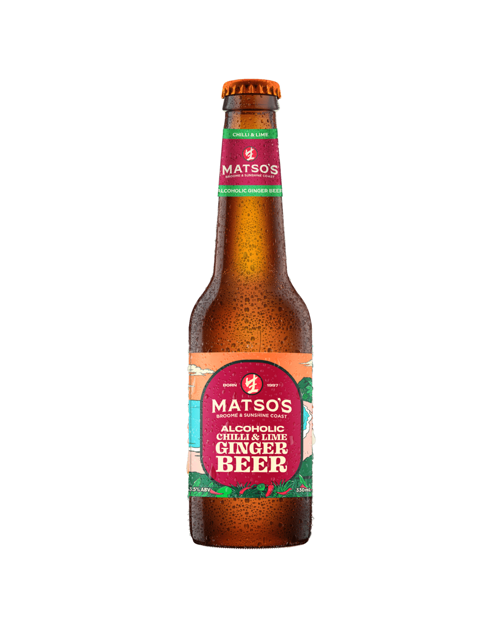 Buy Matso's Ginger Beer Chilli & Lime Bottles 330ml Online @Lowest Price