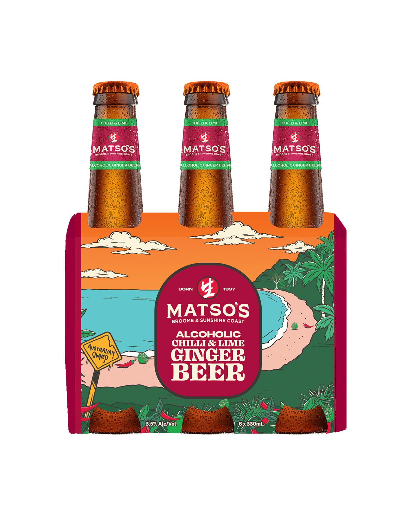 Buy Matso's Ginger Beer Chilli & Lime Bottles 330ml Online @Lowest Price