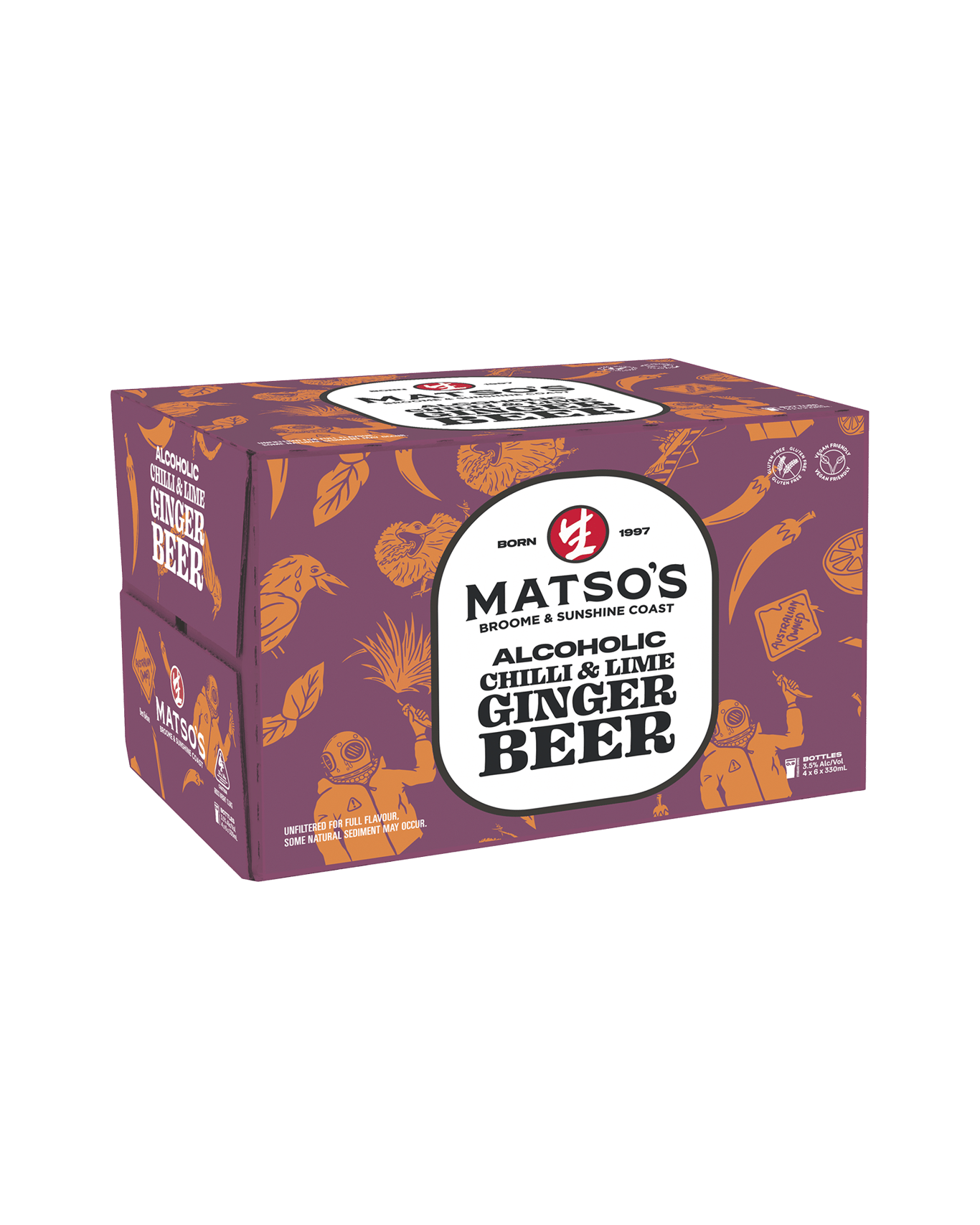Buy Matso's Ginger Beer Chilli & Lime Bottles 330ml Online @Lowest Price