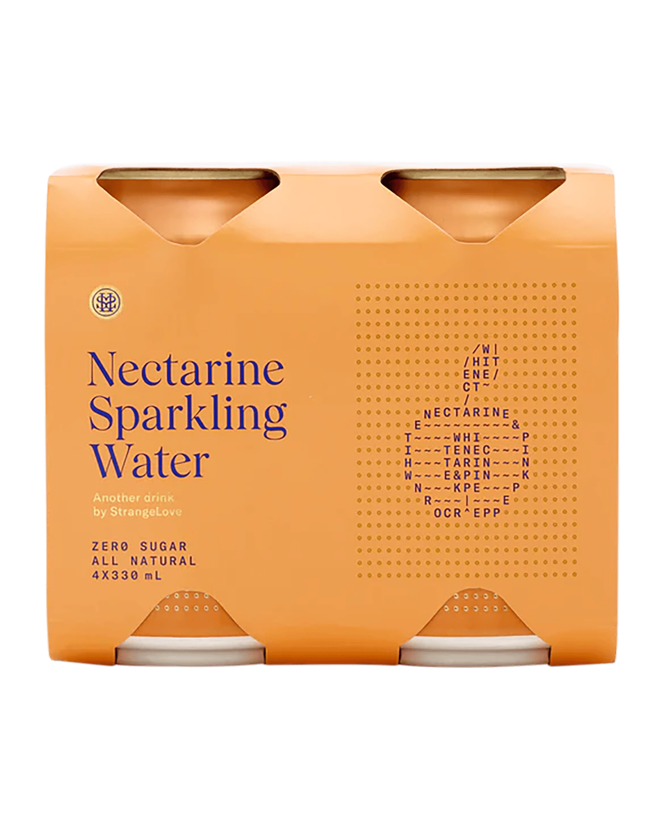 Buy Strangelove Nectarine Sparkling Water Cans 330ml Online @Lowest Price