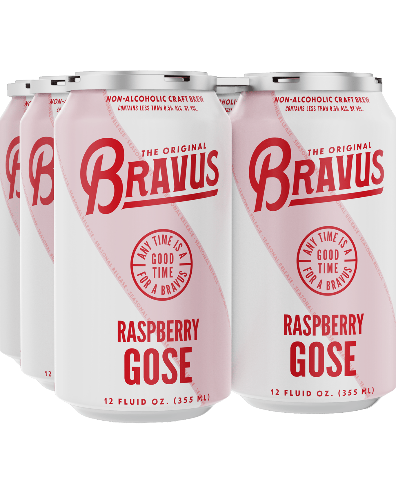 Buy Bravus Raspberry Gose Non Alcoholic Can 355ml Online @Lowest Price