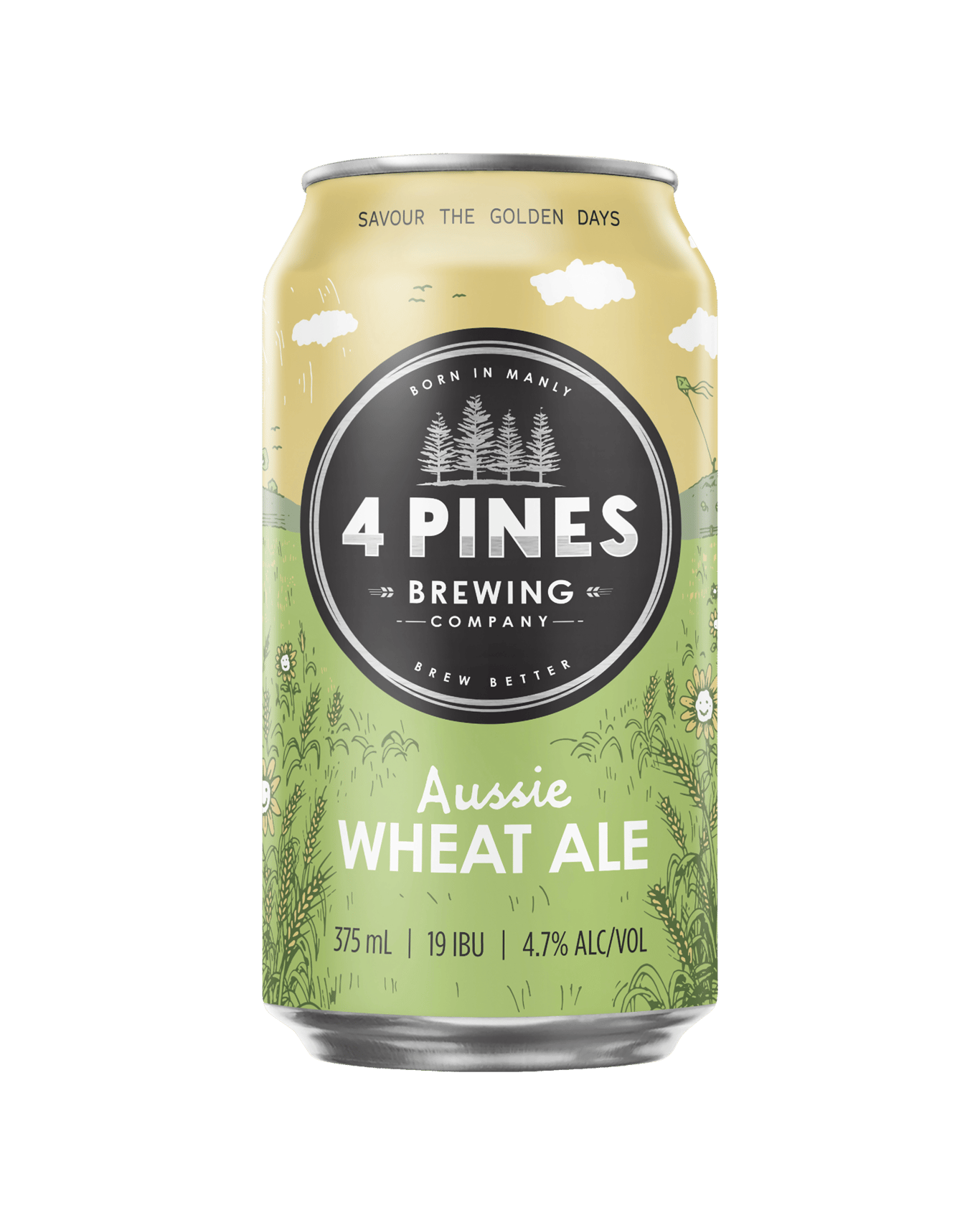 Buy 4 Pines Aussie Wheat Ale Can 375ml Online @Lowest Price