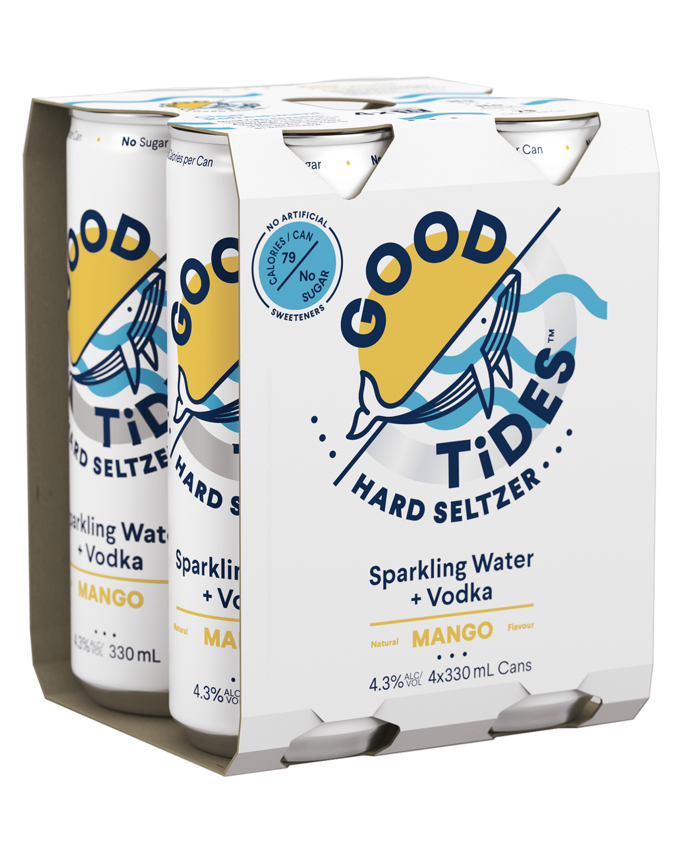 Buy Good Tides Hard Seltzer Mango 4.3% 330ml Online @Lowest Price