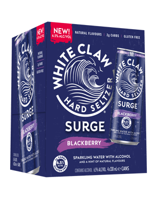 Buy White Claw Surge Hard Seltzer Blackberry 330ml Cans Online @Lowest ...