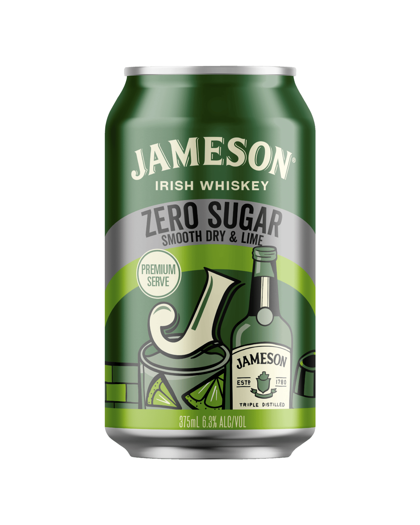 Buy Jameson Zero Sugar Dry & Lime Cans 375ml Online @Lowest Price