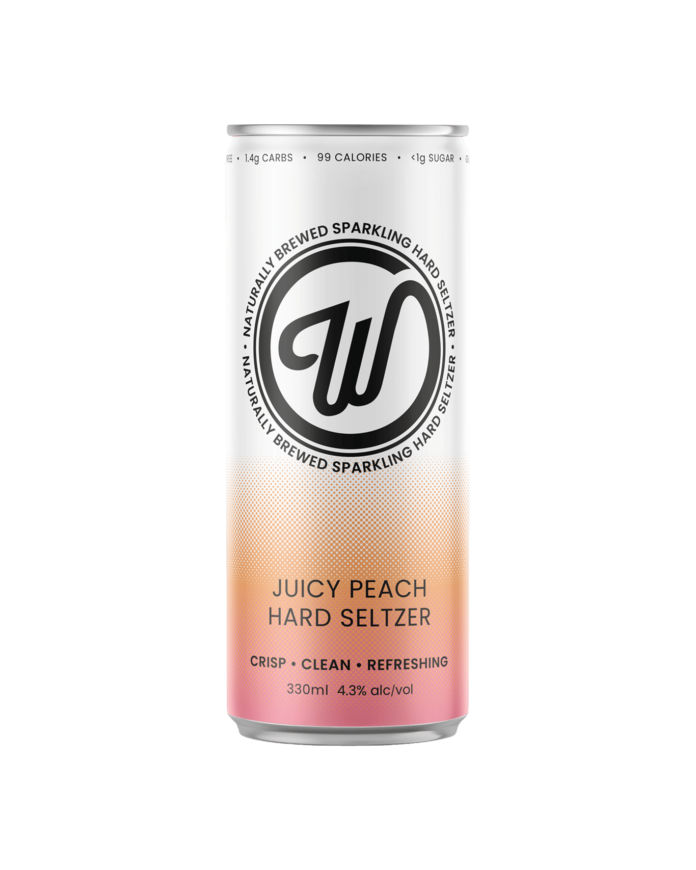 Buy W Seltzer Juicy Peach Cans 330ml Online @Lowest Price