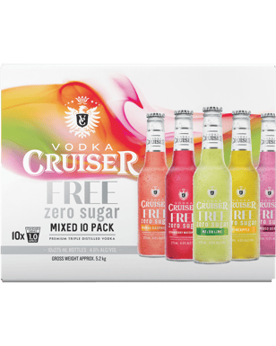 Buy Vodka Cruiser Sugar Free Mixed 10pk Bottle 275ml Online (Lowest ...