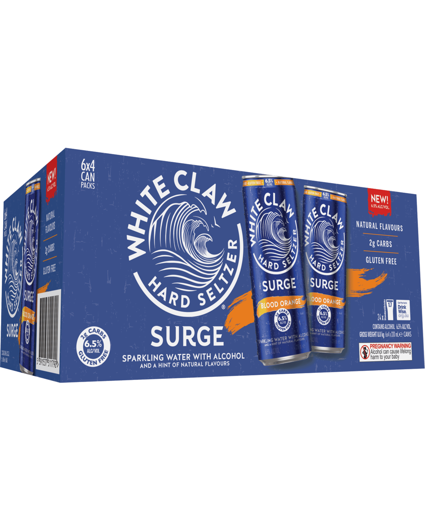 Buy White Claw Surge Hard Seltzer Blood Orange 330ml Can Online (Lowest ...