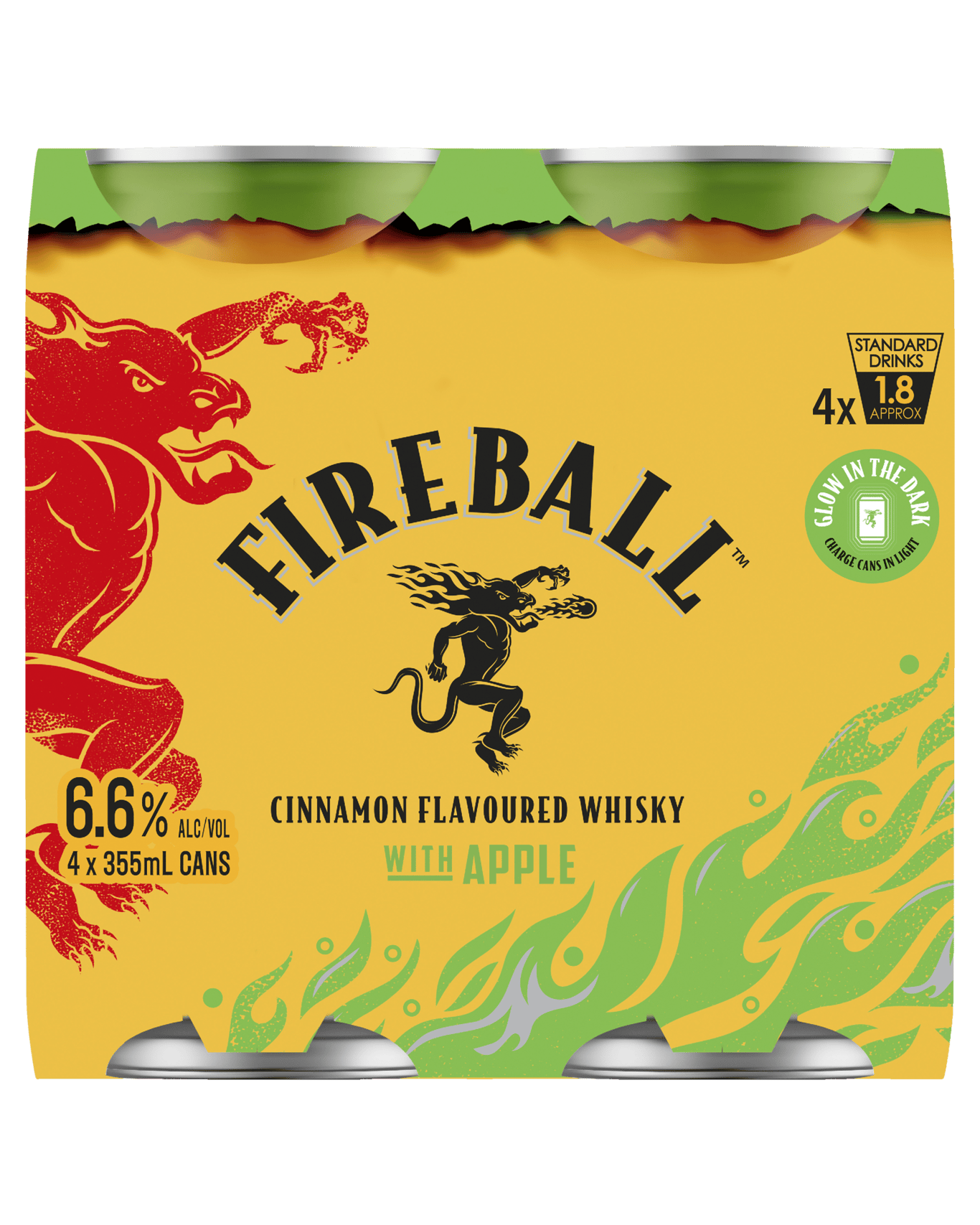 Buy Fireball Cinnamon Whisky With Apple Cans 355ml Online @Lowest Price