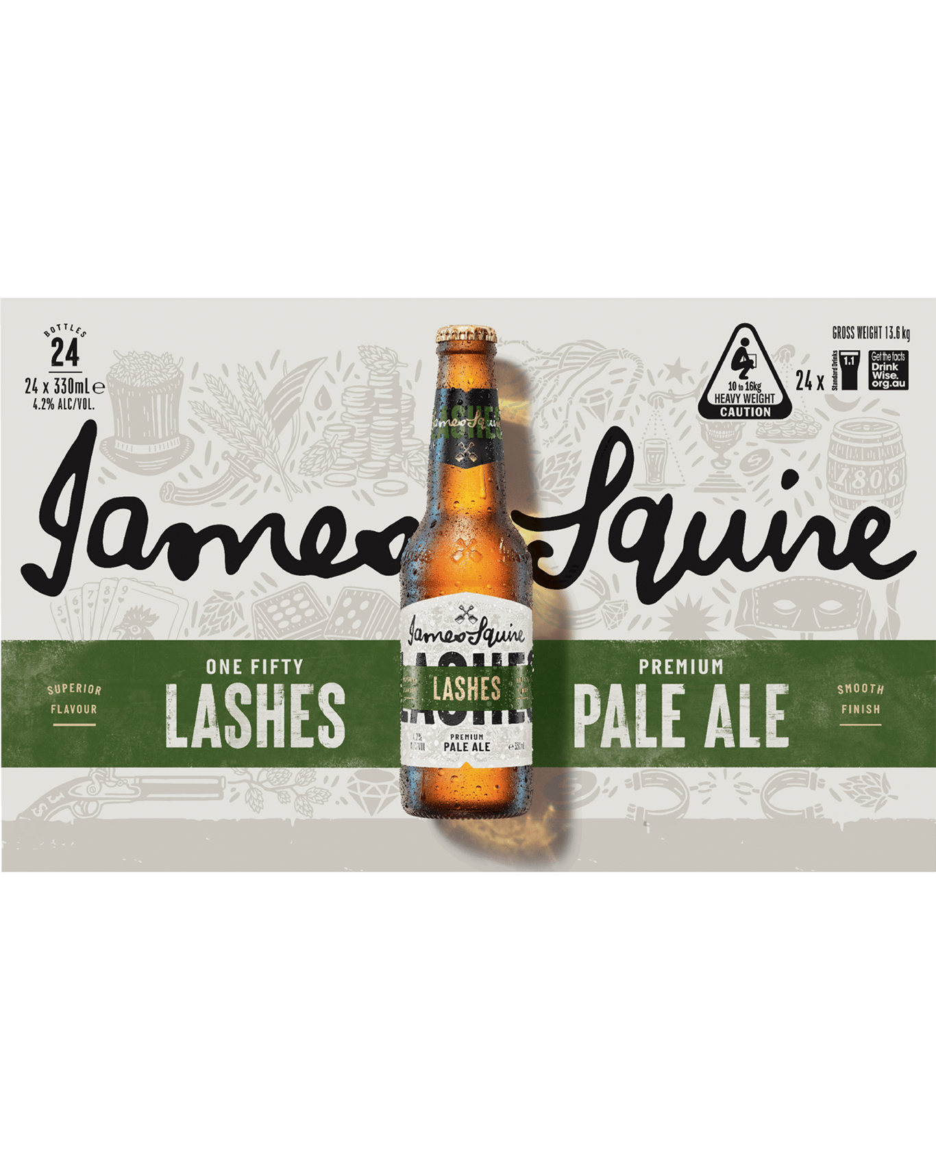 Buy James Squire 150 Lashes Premium Pale Ale Bottles 330ml Online or ...