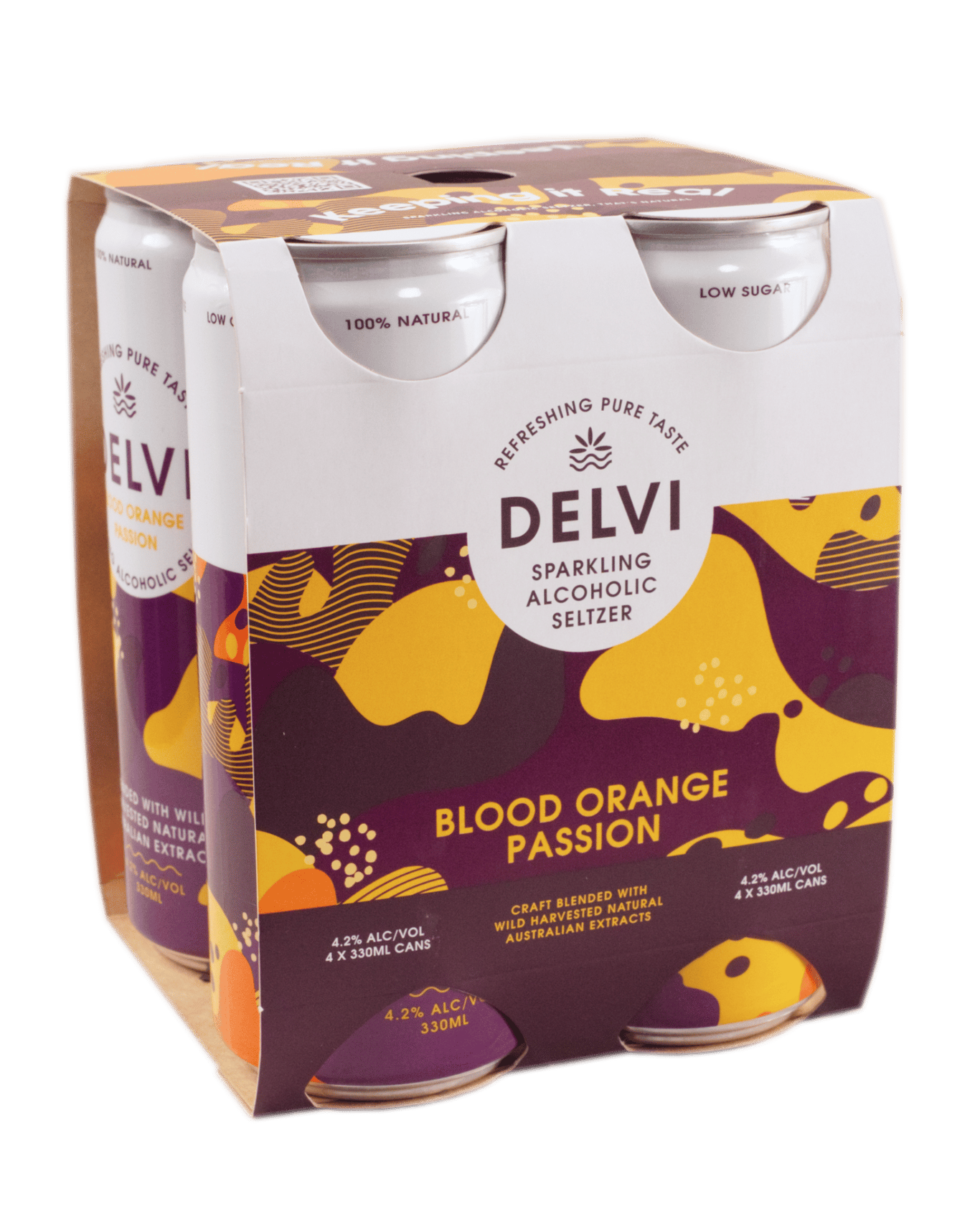 Buy Delvi Delvi Seltzer Blood Orange Passion 330ml Online @Lowest Price
