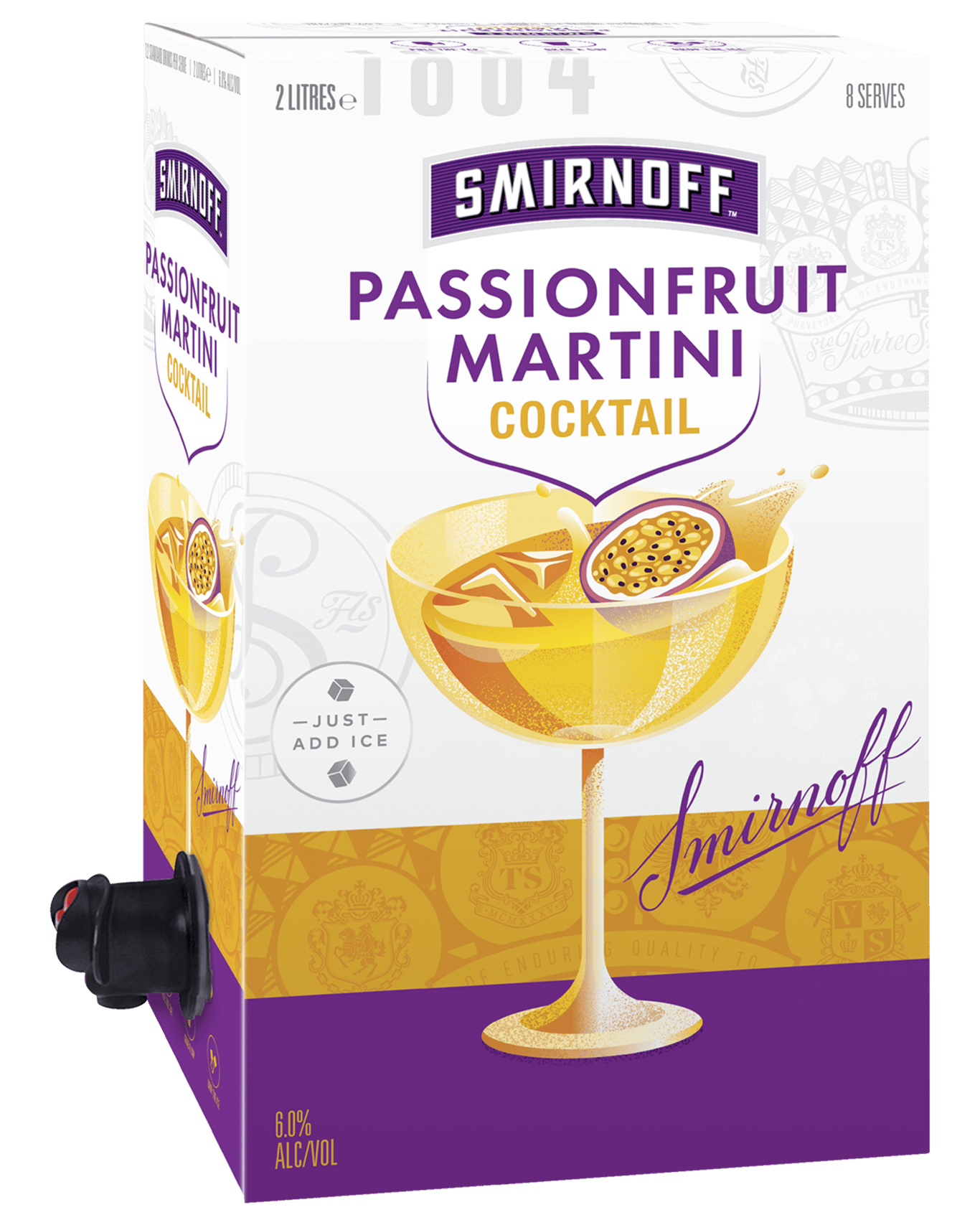 Buy Smirnoff Passionfruit Martini Boxed Cocktail 2l Online @Lowest Price