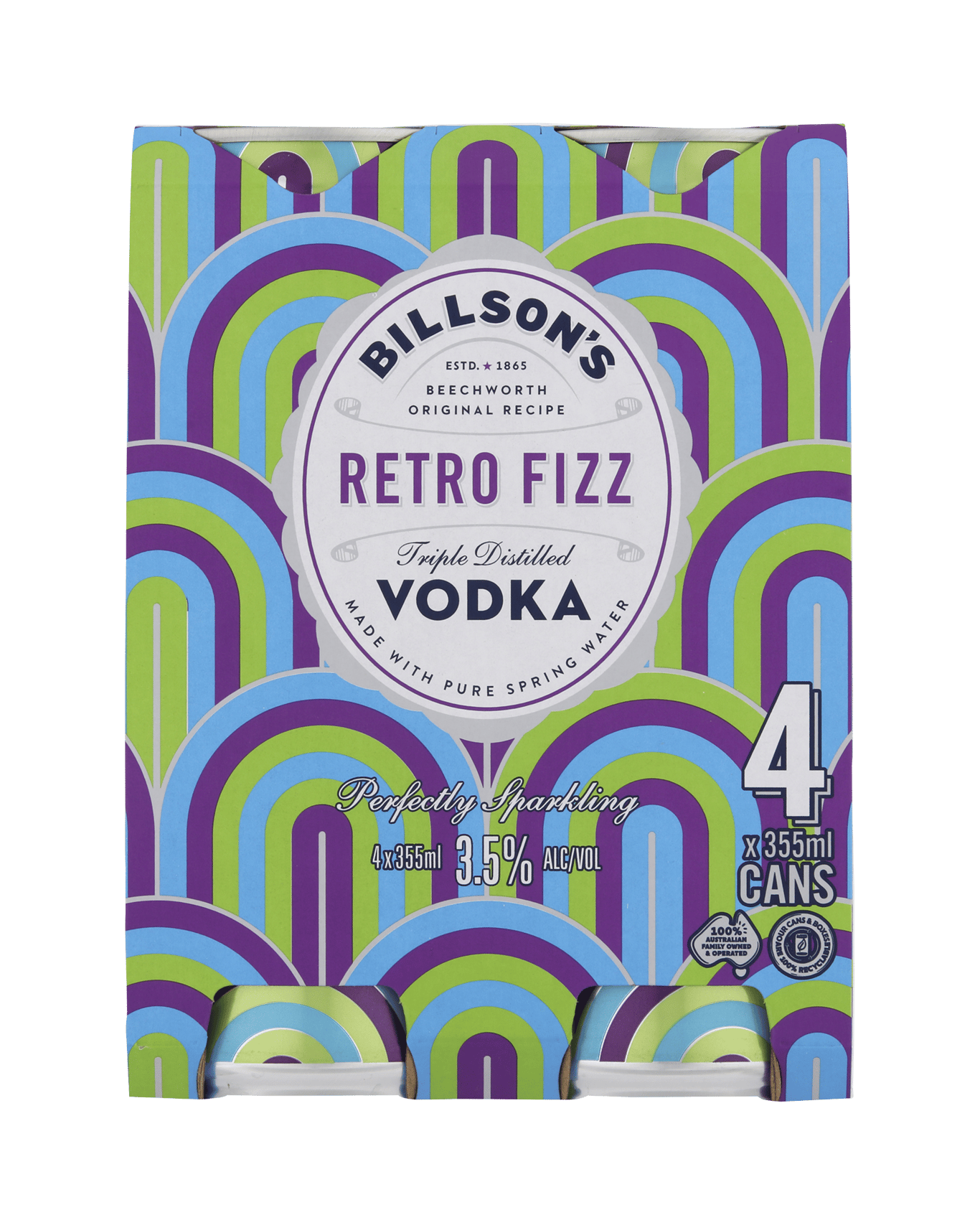Buy Billson’s Vodka With Retro Fizz Cans 355ml Online @Lowest Price