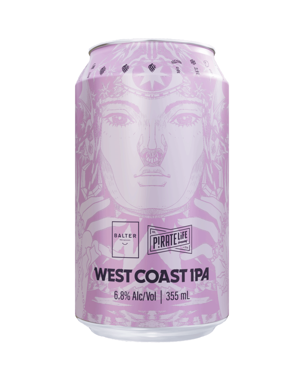 Buy Pirate Life Brewing X Balter West Coast Ipa Can 355ml Online @Lowest Price