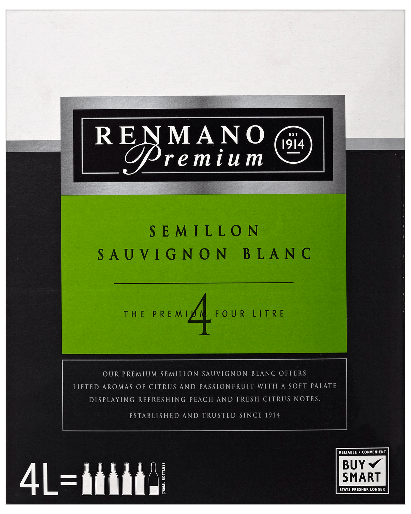 Renmano Premium Semillon Sauvignon Blanc Cask 4l (Unbeatable Prices ...
