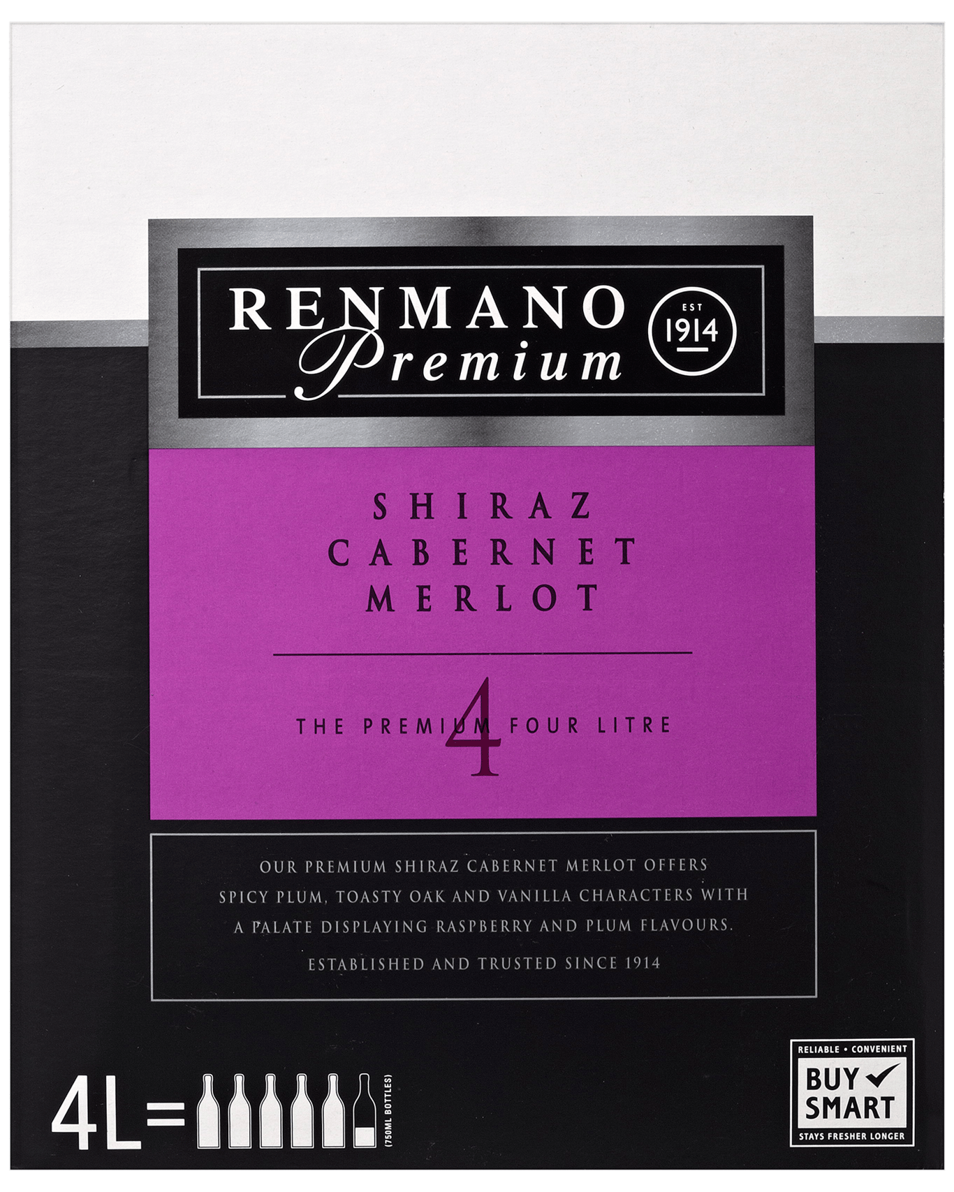 Buy Renmano Shiraz Cabernet Merlot Cask 4l Online @Lowest Price