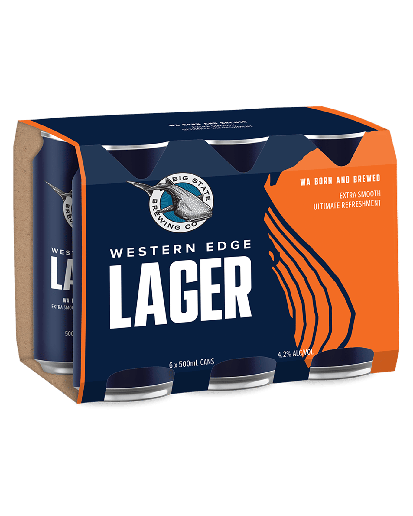 Buy Big State Brewing Co Western Edge Lager Cans 500ml Online @Lowest Price