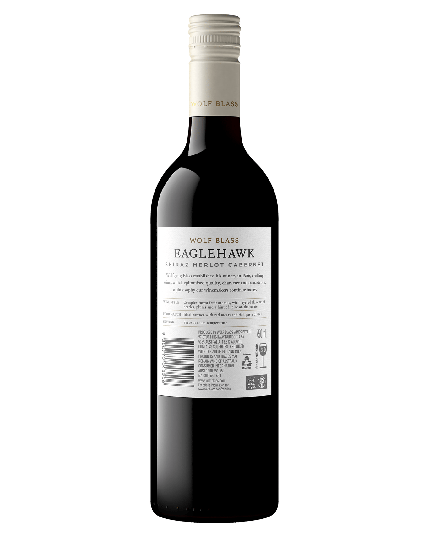 Buy Wolf Blass Eaglehawk Shiraz Merlot Cabernet Online @Lowest Price
