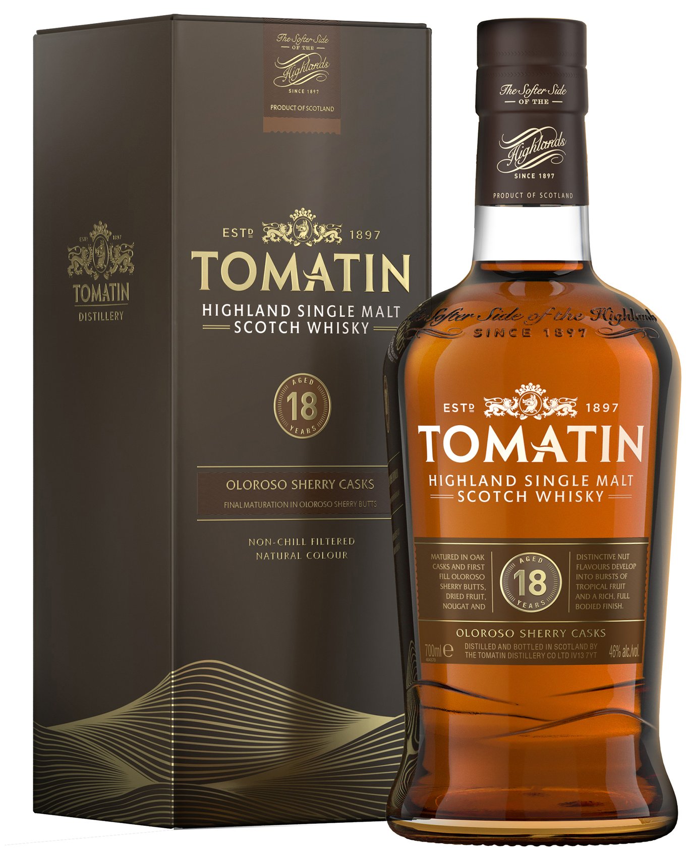Buy Tomatin 18yo Single Malt Whisky 700ml Online @Lowest Price