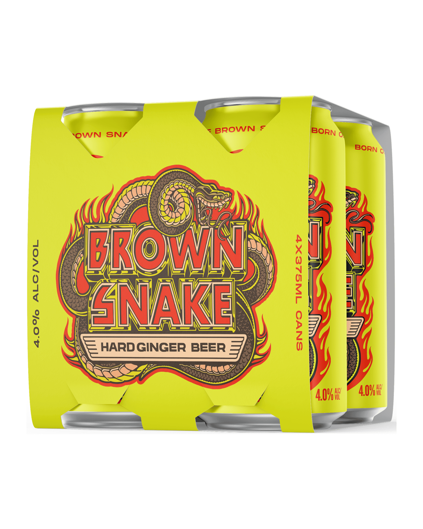 Buy Brown Snake Ginger Beer Cans 375ml Online @Lowest Price