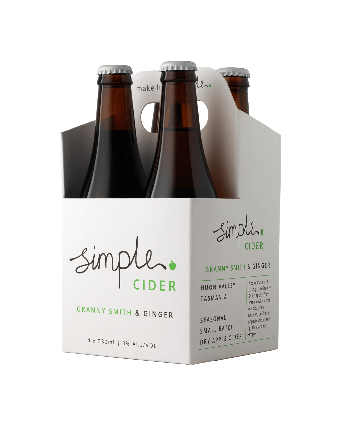 Buy Simple Cider Granny Smith & Ginger Cider Bottles 330ml Online (Low ...