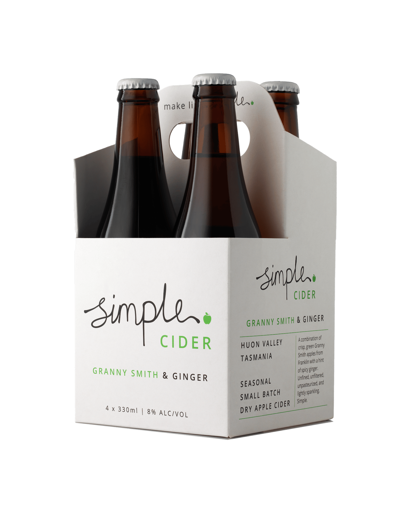 Buy Simple Cider Granny Smith & Ginger Cider Bottles 330ml Online ...