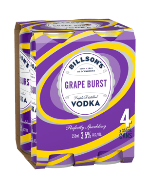 Buy Billson's Vodka & Grape Burst Cans 355ml Online @Lowest Price