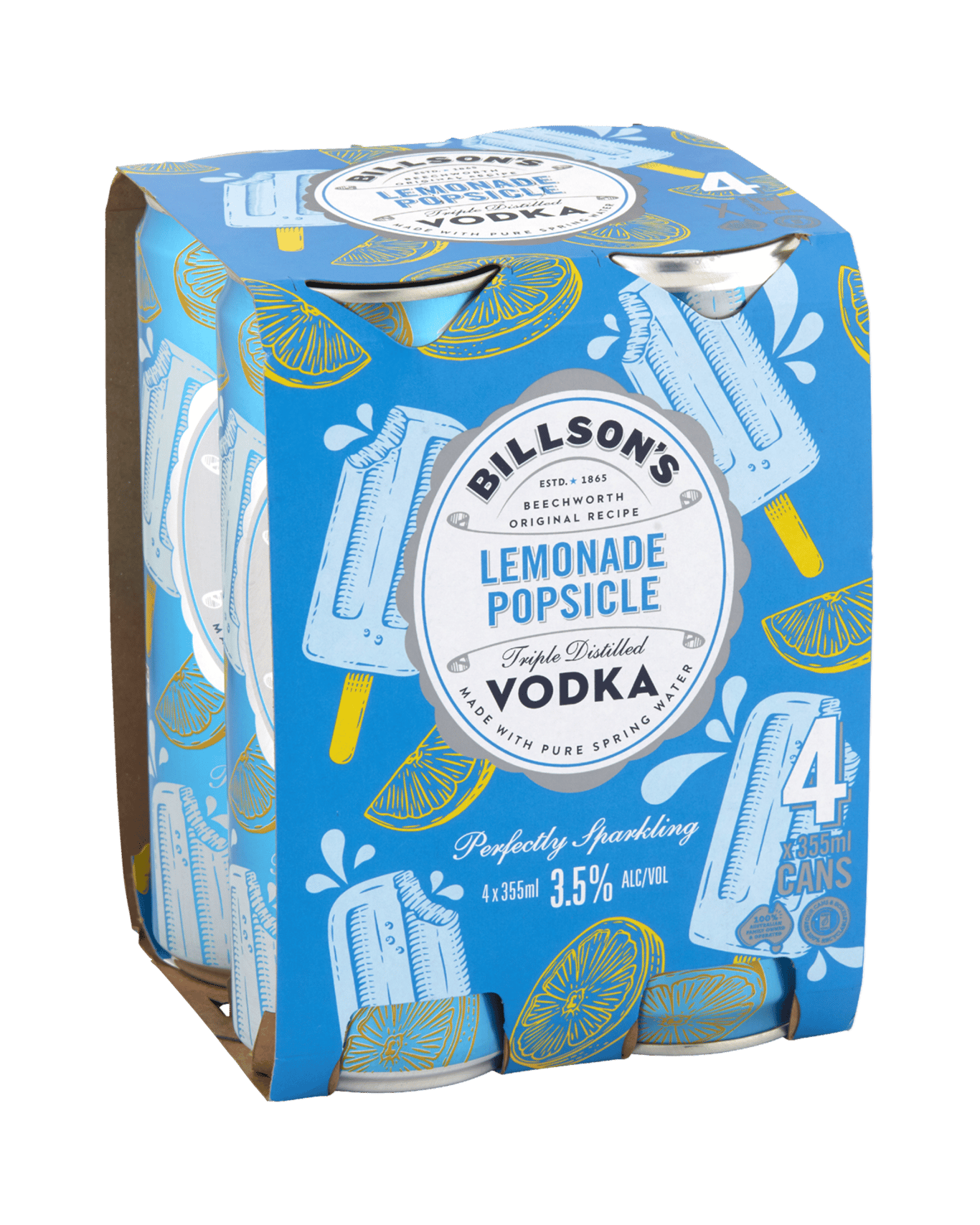 Buy Billson's Vodka With Lemonade Popsicle Cans 355ml Online (Low ...