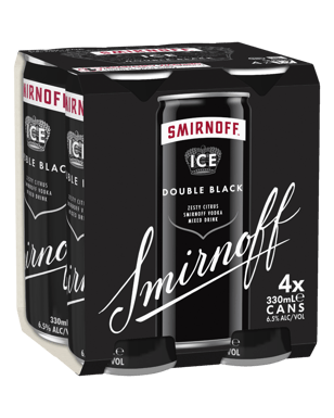 Buy Smirnoff Ice Double Black 6.5% Cans 330ml Online @Lowest Price