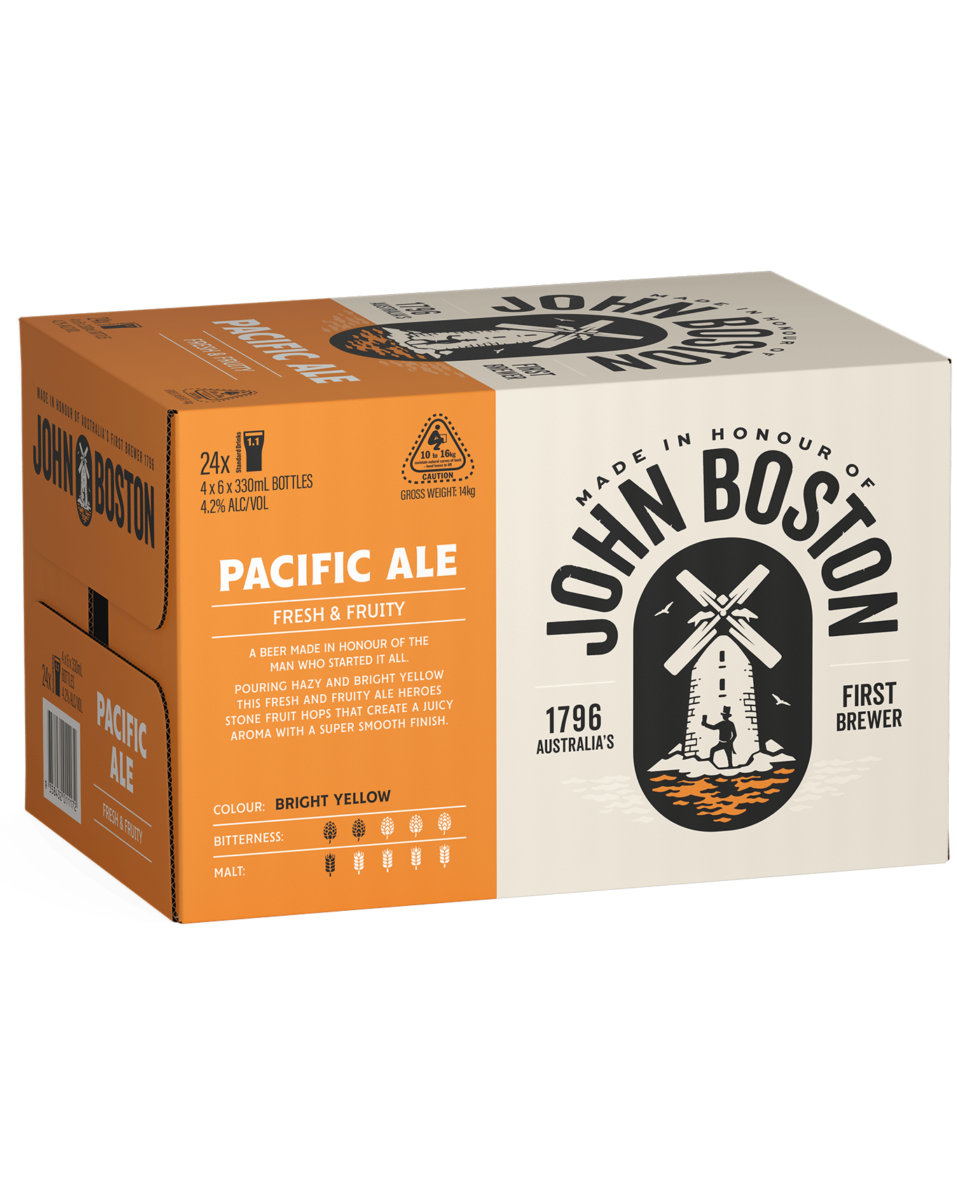Buy John Boston Pacific Ale Bottle 330ml Online @Lowest Price