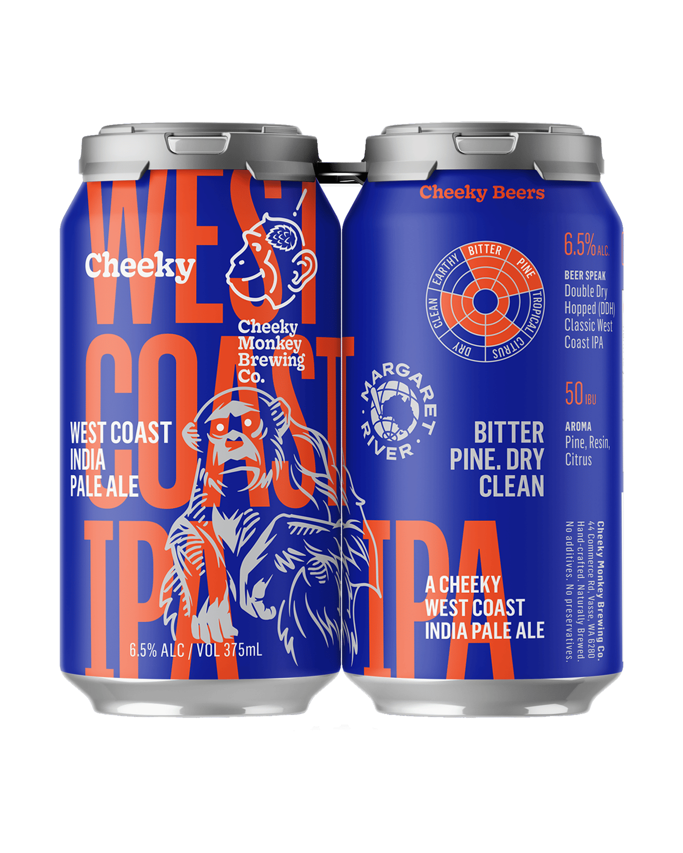 Buy Cheeky Monkey Brewing Co. West Coast Ipa Can 375ml Online @Lowest Price