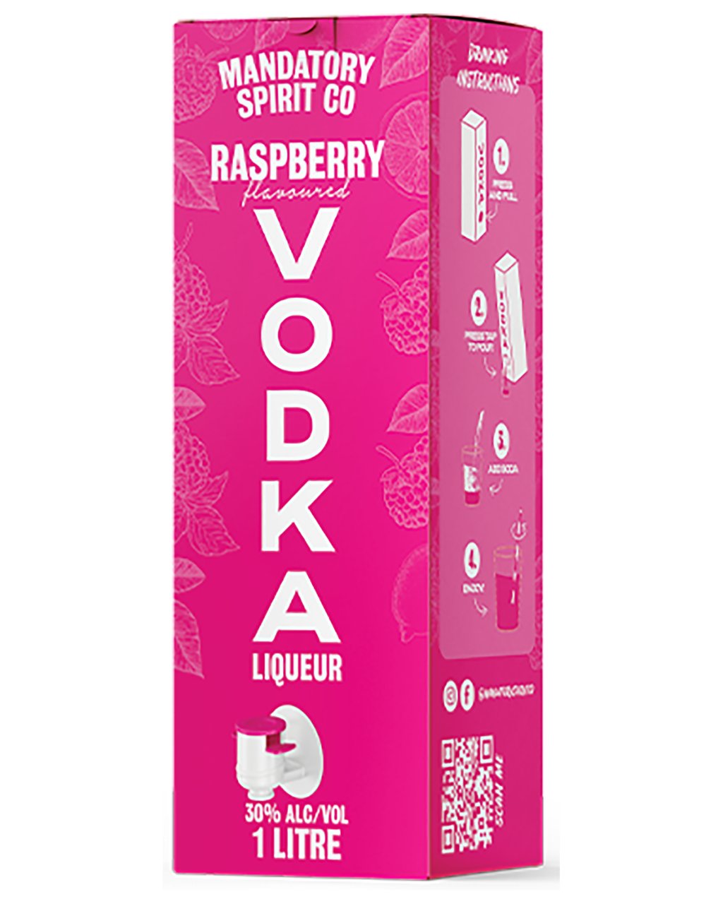 Buy Mandatory Spirit Co. Raspberry Infused 1l Online @Lowest Price