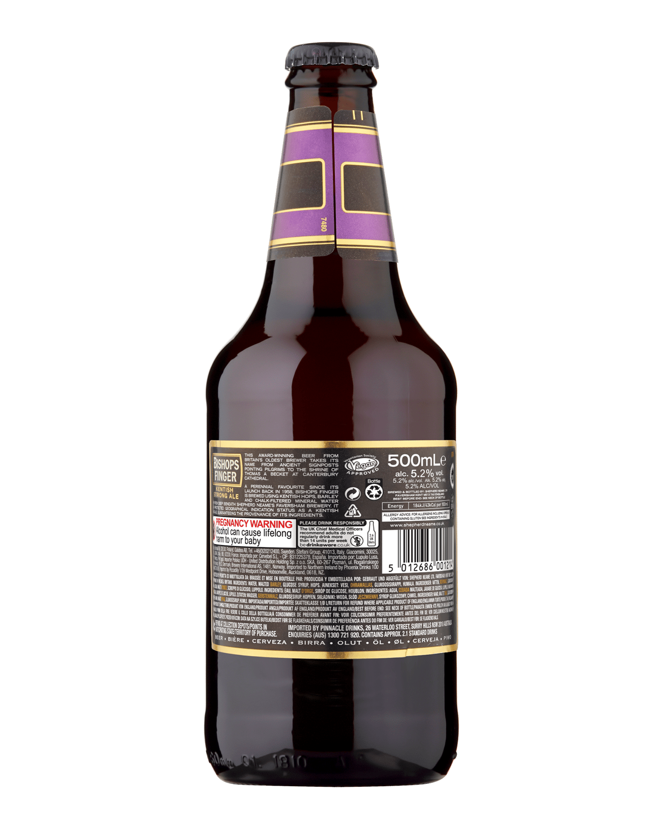 Buy Shepherd Neame Bishop's Finger Ale Bottle 500ml Online @Lowest Price