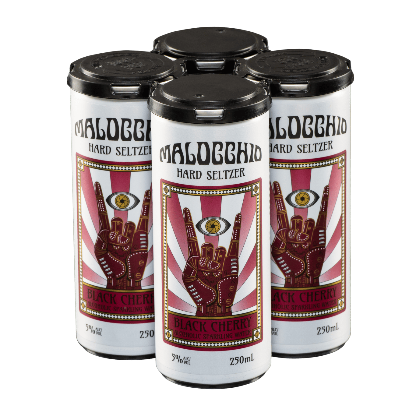 Buy Malocchio Black Cherry Hard Seltzer Can 250ml Online @Lowest Price