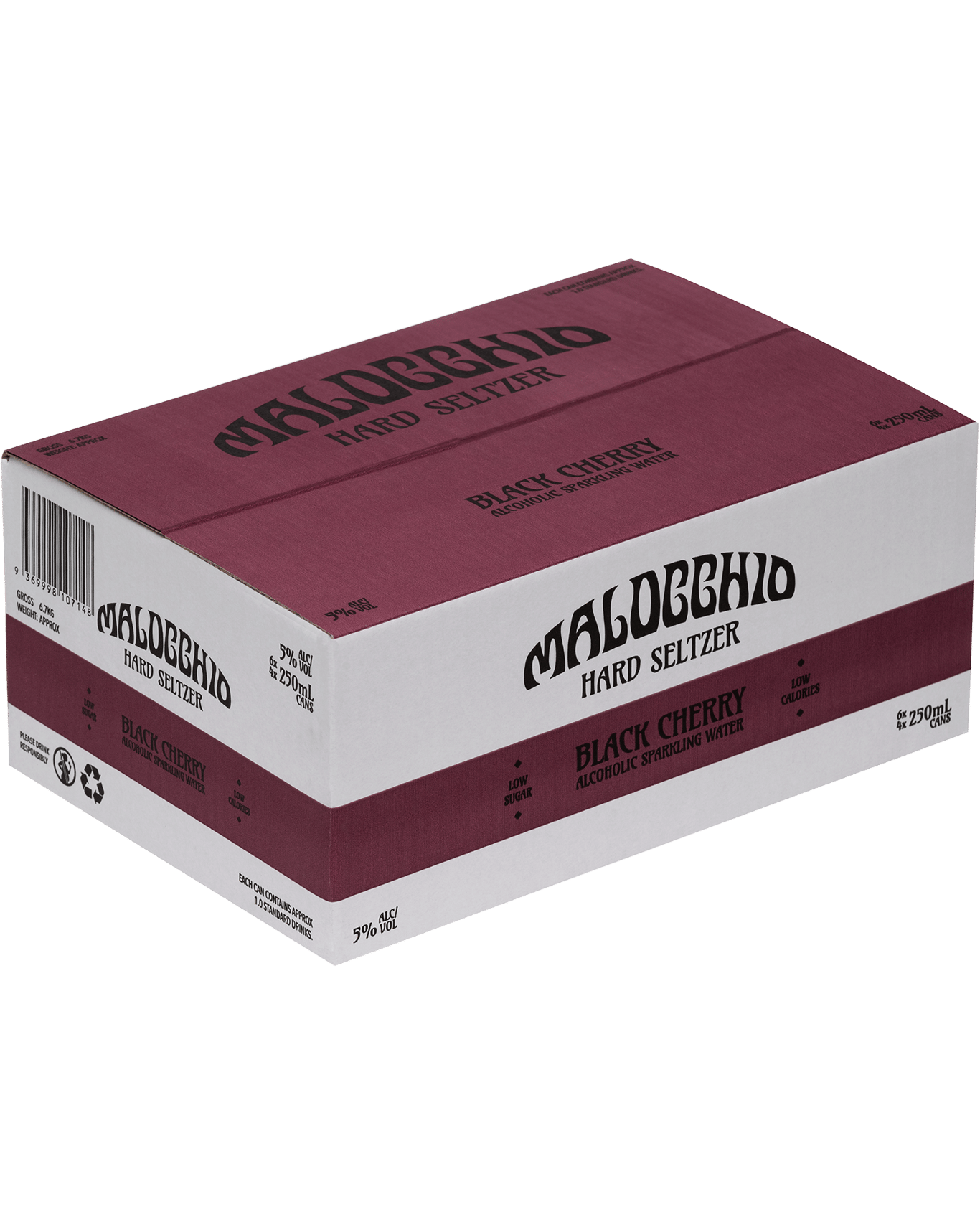 Malocchio (malocchio) Black Cherry Hard Seltzer Can 250ml (Unbeatable ...