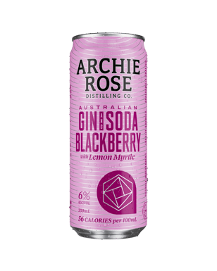 Buy Archie Rose Gin & Blackberry Soda With Lemon Myrtle Cans 330ml ...