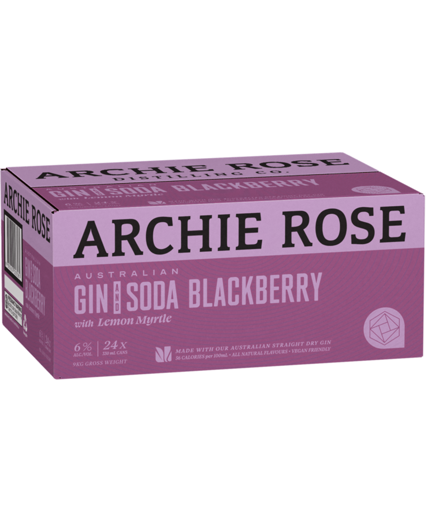 Buy Archie Rose Gin & Blackberry Soda With Lemon Myrtle Cans 330ml ...