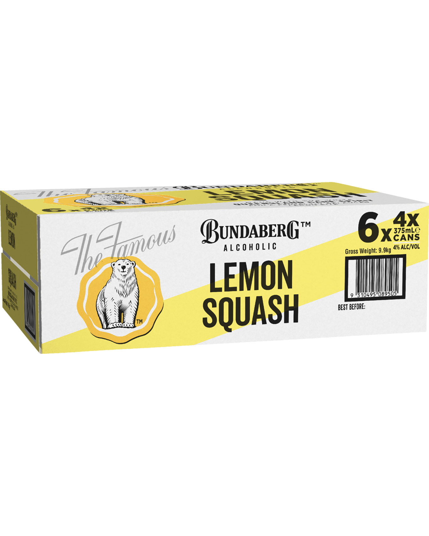 Buy Bundaberg Alcoholic Lemon Squash Cans 375ml Online @Lowest Price