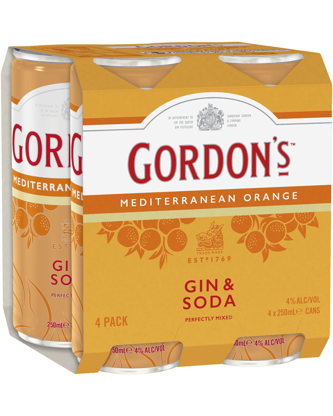 Buy Gordon's Mediterranean Orange Gin & Soda Can 250ml Online @Lowest Price