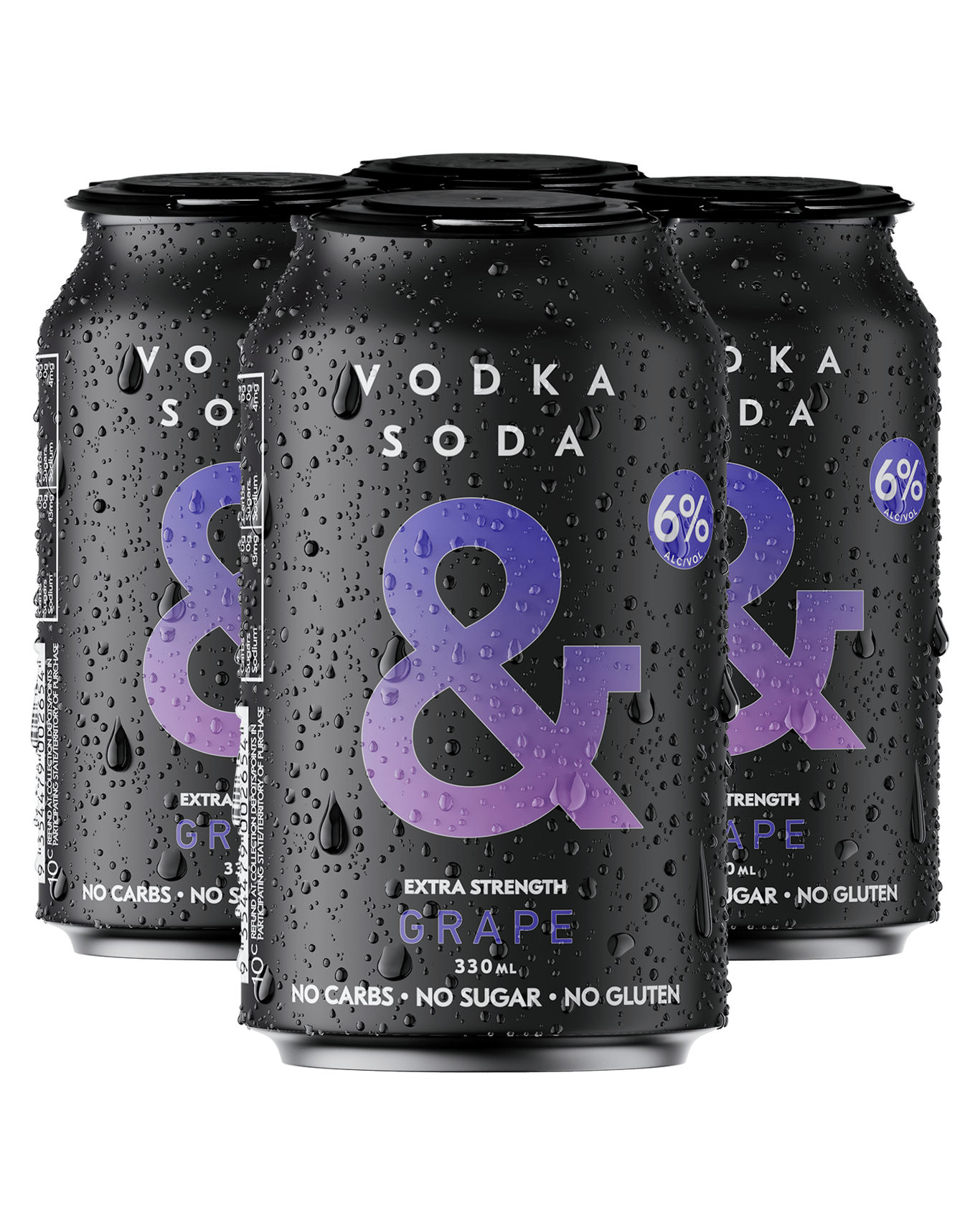 Buy Ampersand Vodka Soda & Grape 6% Cans 330ml Online @Lowest Price