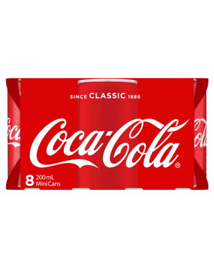 Buy Coca-cola 8 Pack Mini Cans 200ml Online @Lowest Price
