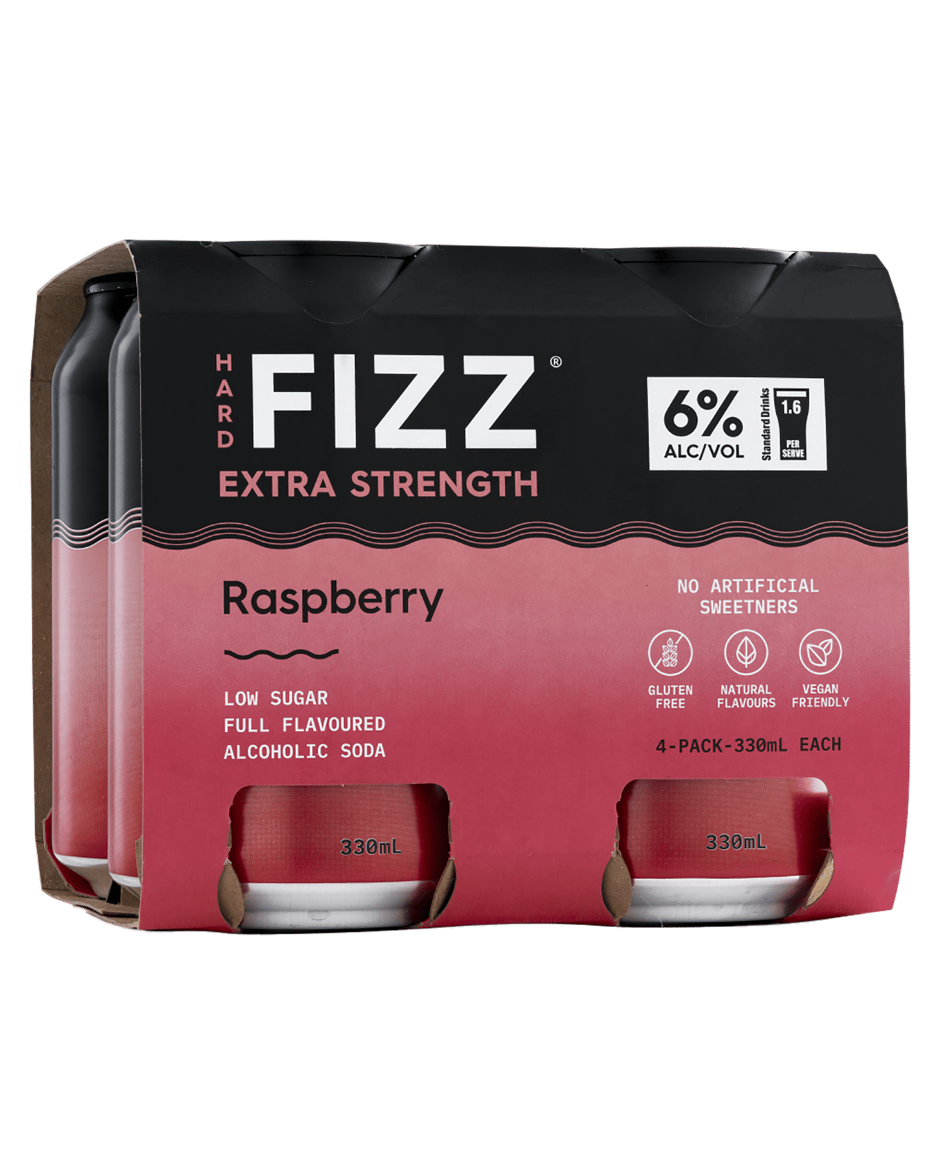 Buy Hard Fizz Extra Strength Raspberry Cans 330ml Online @Lowest Price