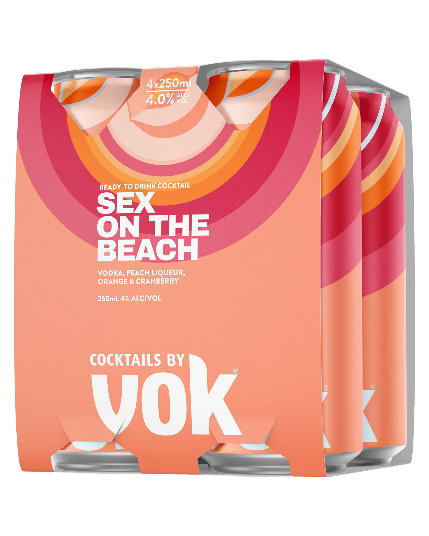 Buy Vok Sex On The Beach Cocktail Cans 250ml Online Low Prices From Dan Murphys
