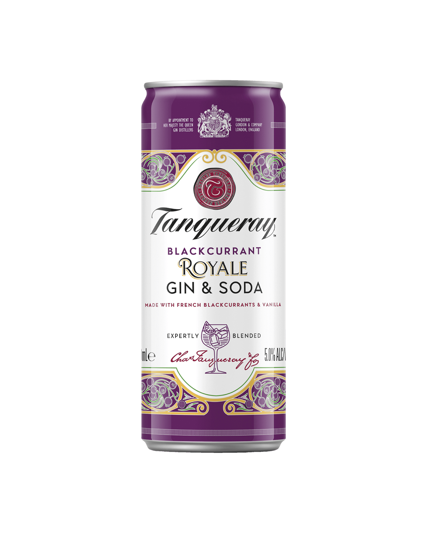 Buy Tanqueray Blackcurrant Royale Gin & Soda Can 250ml Online @Lowest Price
